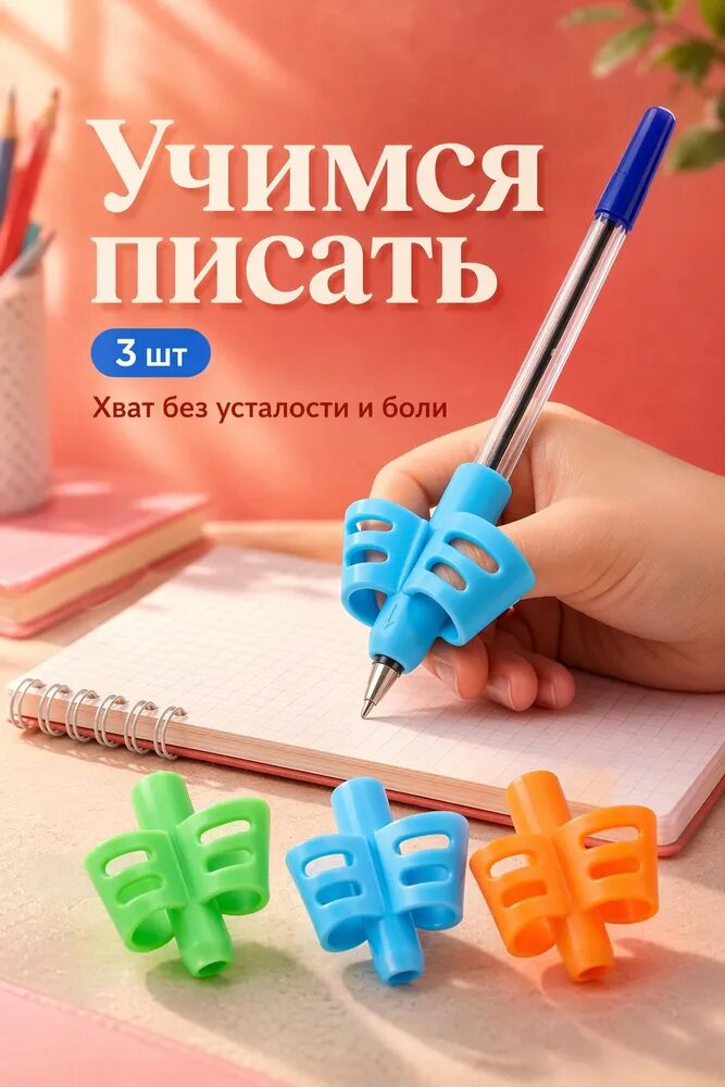 Тренажер для постановки письма для детей, набор 3 шт.