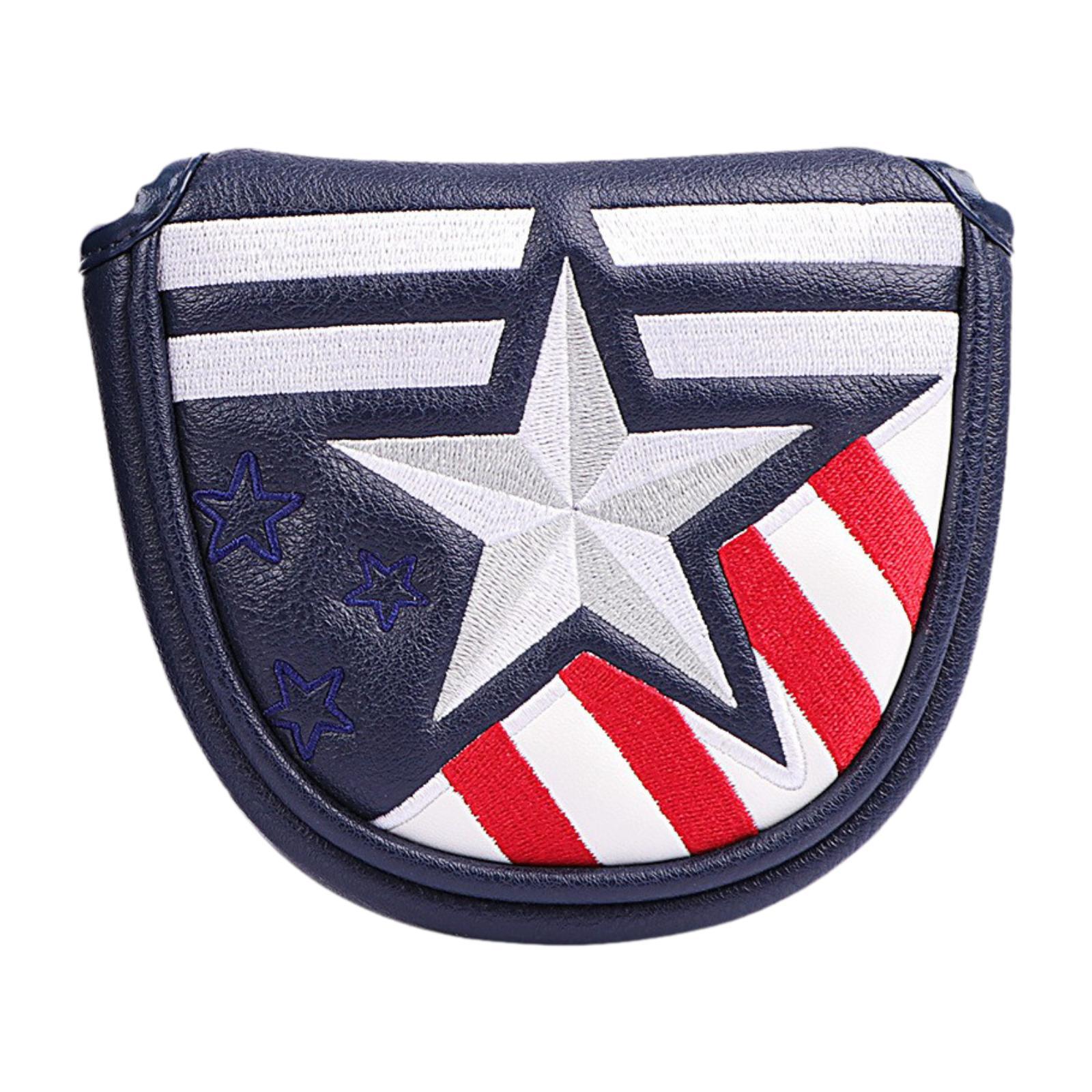 Чехол для клюшки-паттера Golf Mallet Putter Cover Sports Compact подходит для большинства клюшек-паттеров и имеет полукруглую форму.