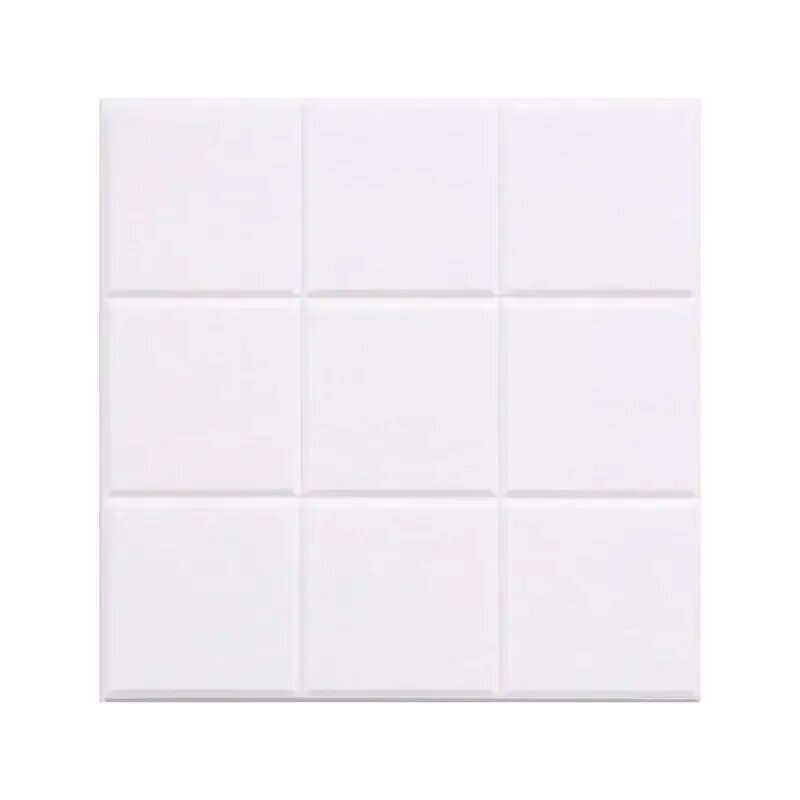 Фетровые наклейки для стены 30x30 см Белый, White-1PC
