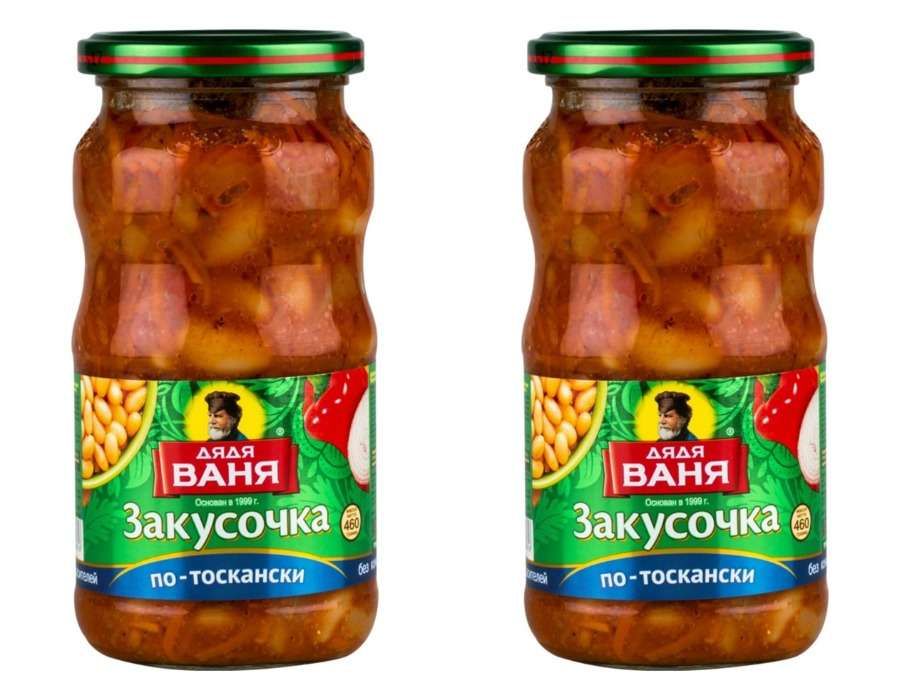 Дядя Ваня Закуска Тосканская с овощами, 460 г, 2 шт