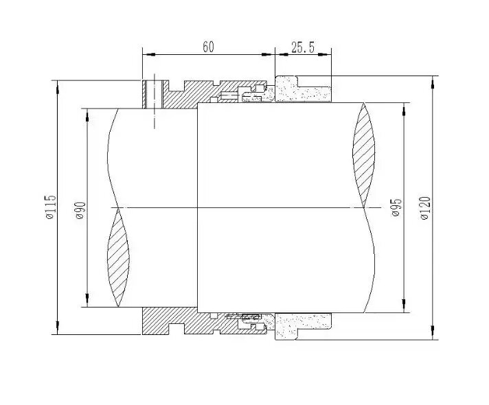 Механические уплотнения GLF-SA-38/50/65S GLF-SA-32/38/50/65L короткого/длинного типа для GLF-SA-95L