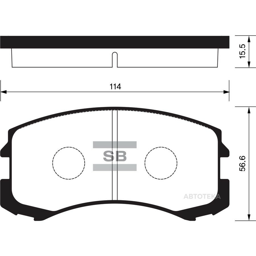 Колодки тормозные передние SANGSIN BRAKE SP1255 SANGSIN BRAKE SP1255