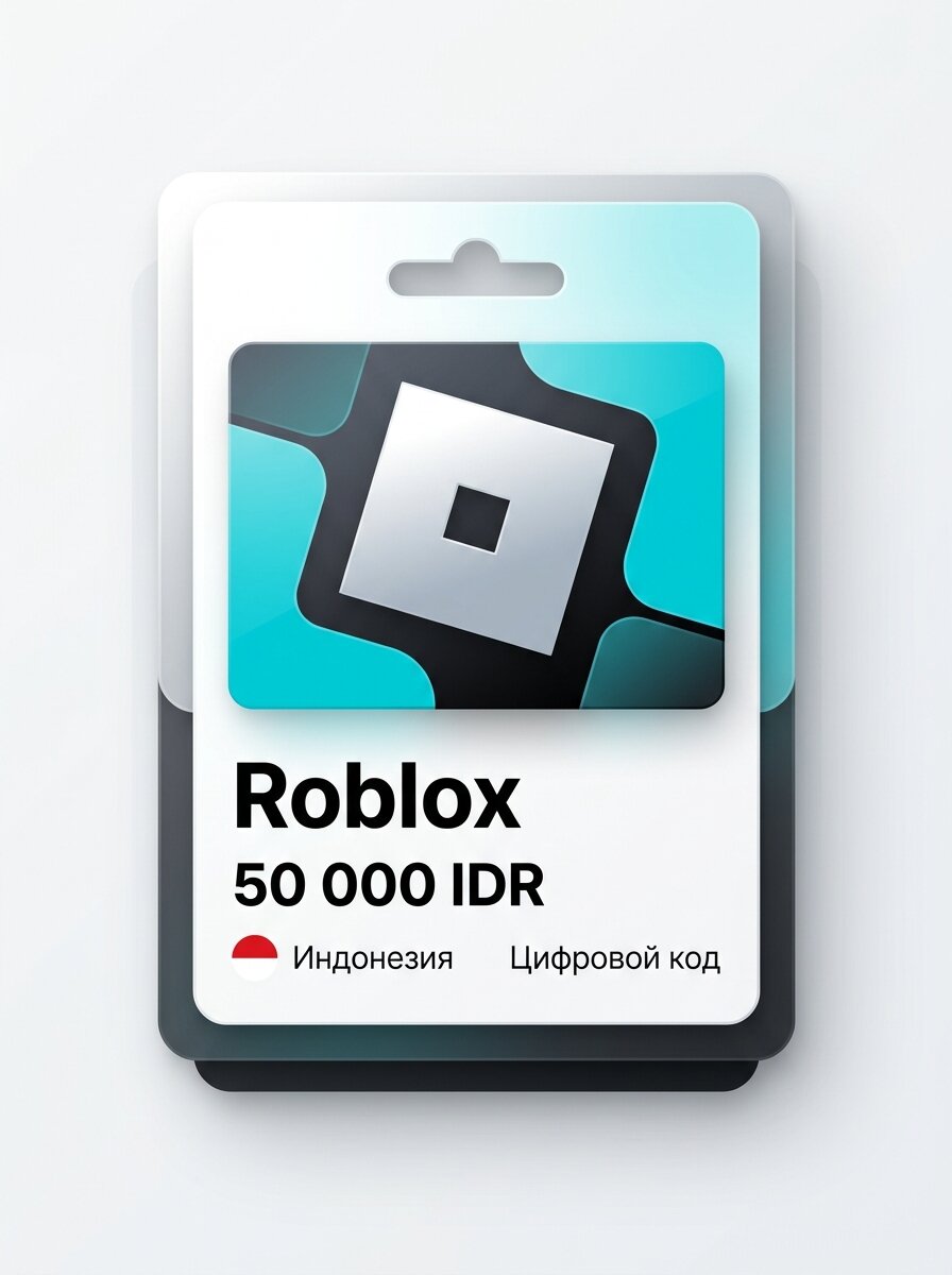 Подарочная карта IDR 50000 Roblox, цифровой код, регион Индонезия
