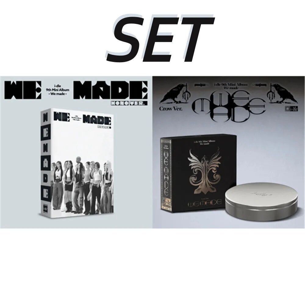 Альбом i-dle - 9th Mini Album 'We made' (Mono Ver)+(Crow Ver) SET