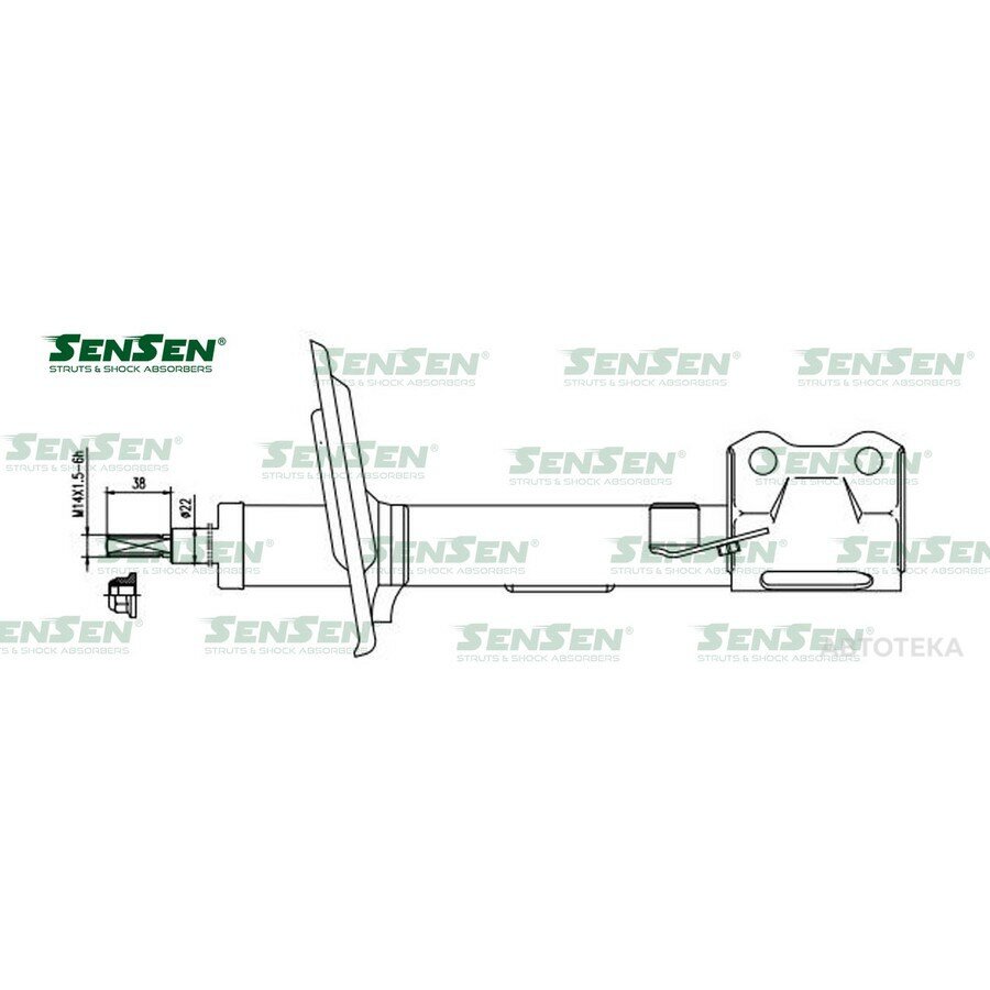 Амортизатор TOYOTA HIGHLANDER/KLUGER перед. лев. SENSEN 42142026