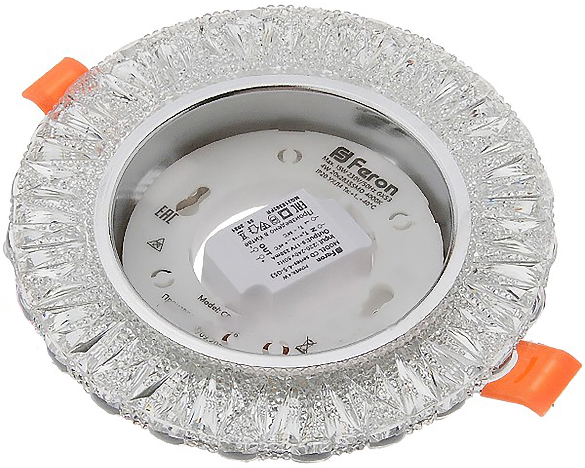 Светильник точечный встраиваемый Feron Bright CD4023 под отверстие 80 мм GX53 цвет хром