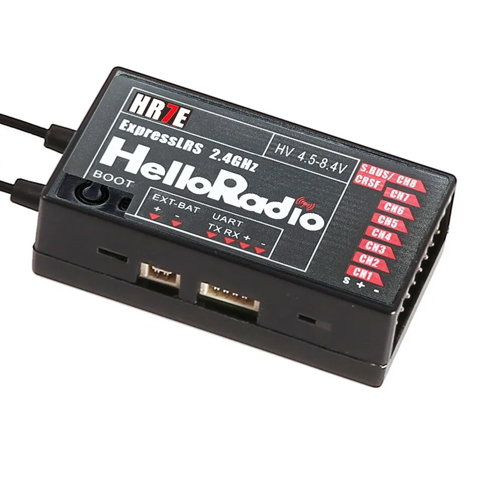 Приемник HR7E ELRS PWM 8CH DC45-74V для моделей самолетов и ледоколов