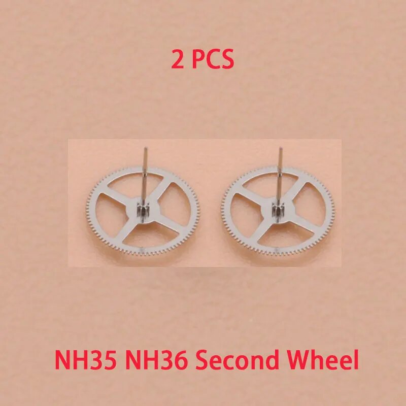 Колеса механизма NH35 NH36 для часов Second Wheel 2PCS
