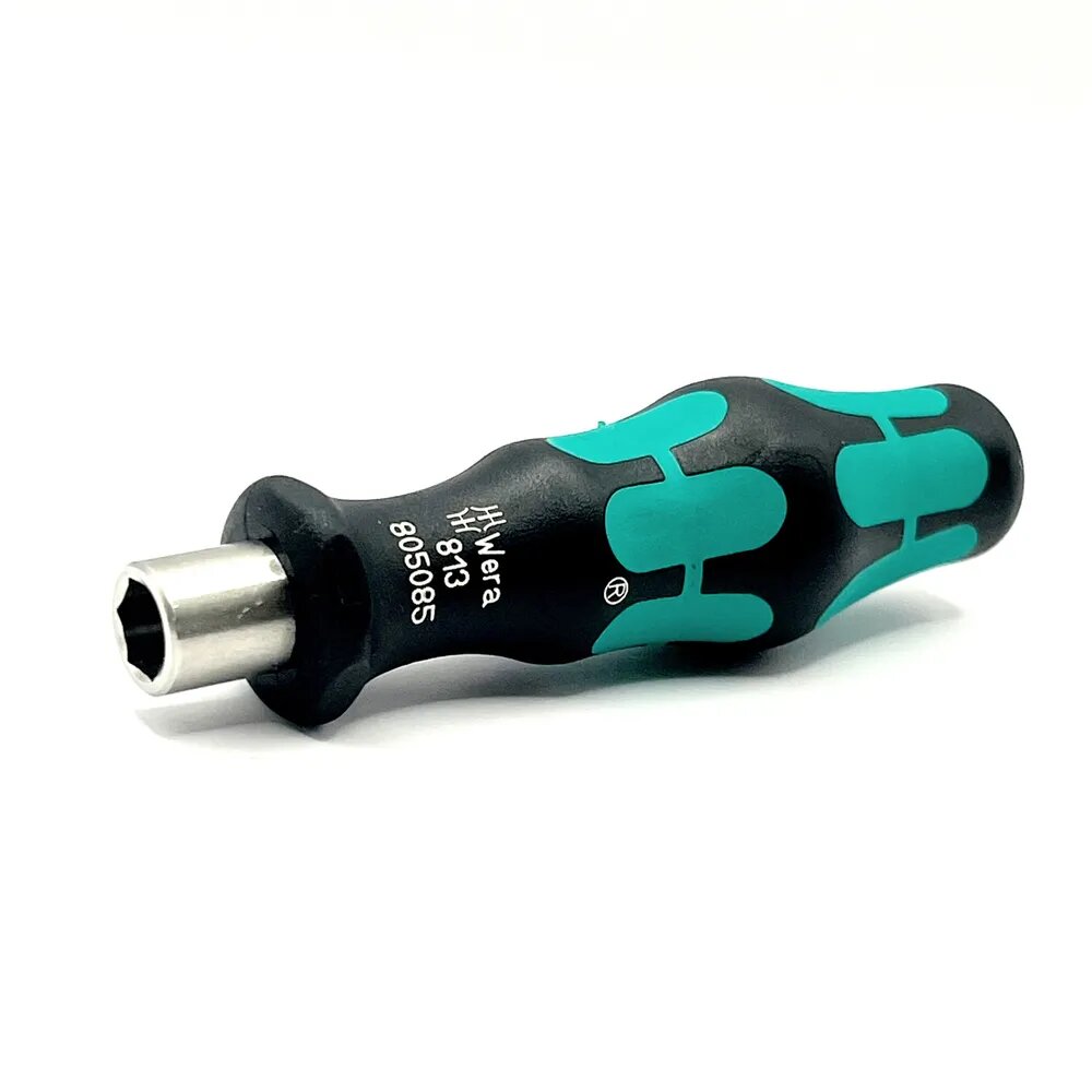 Ручка-битодержатель WERA 813 1/4, с магнитом, рукоятка Kraftform Plus WE-051274 (Чехия)