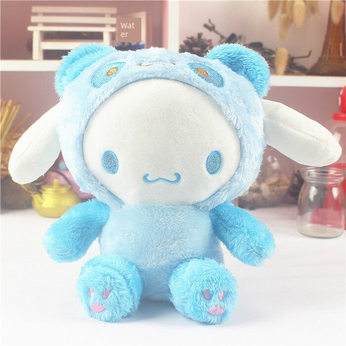 Новая плюшевая игрушка в японском стиле от Miniso: радужная кукла Cinnamoroll и маленькая белая собачка My Melody.