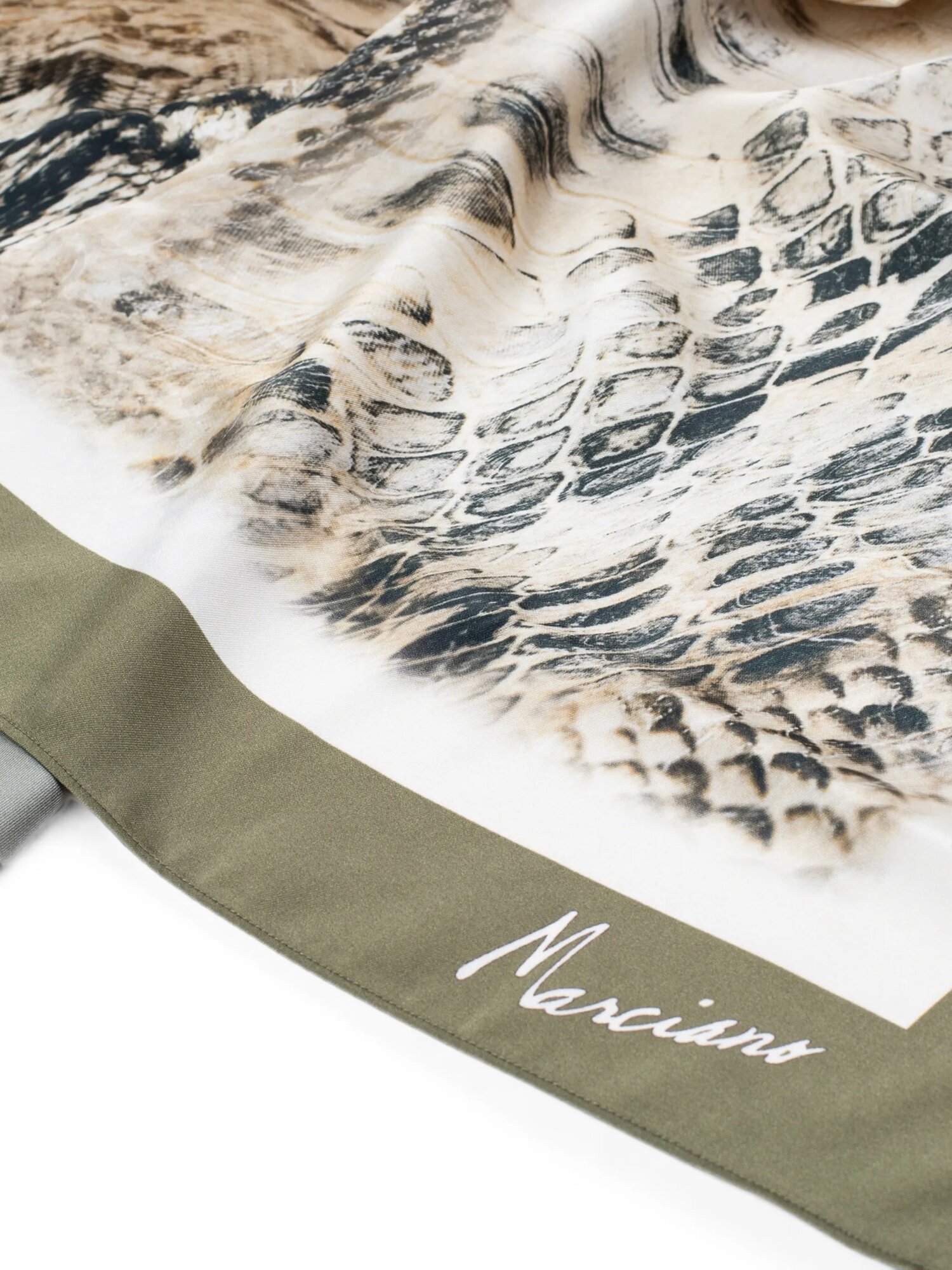 Шарф GUESS Snake-print logo-print scarf для девочек — фото 1