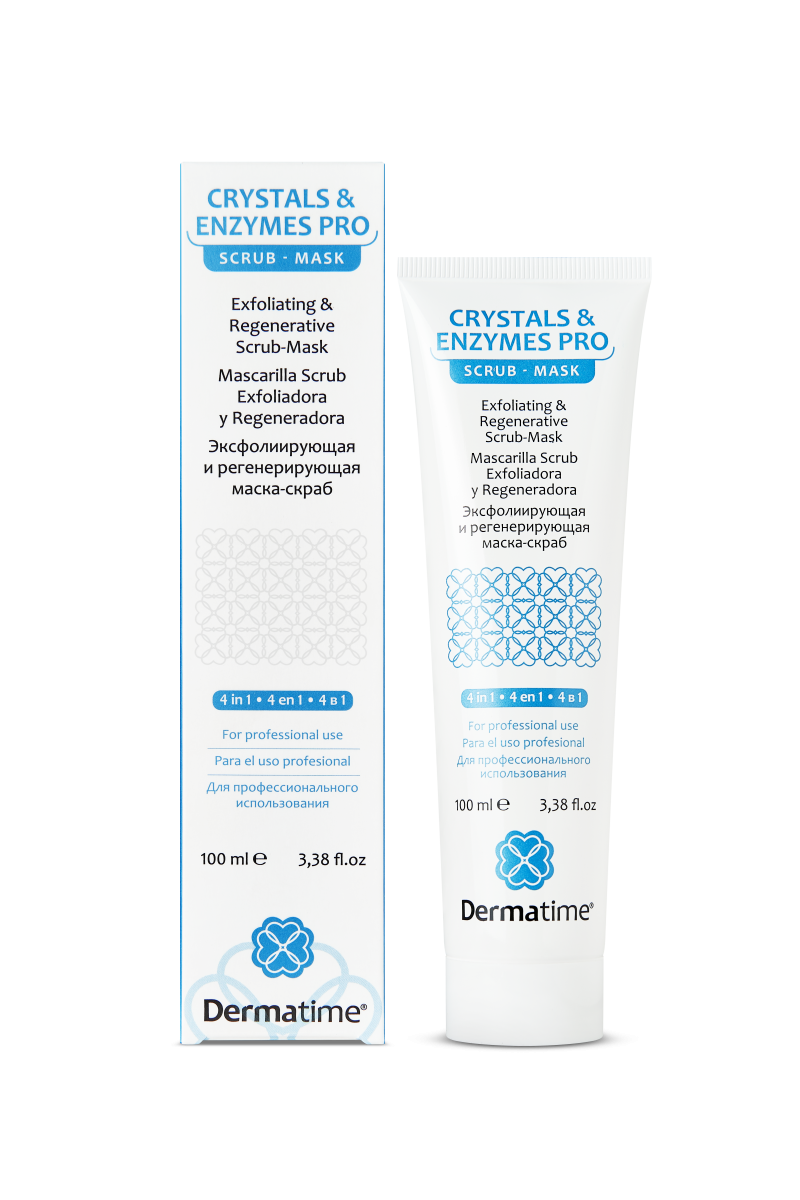 CRYSTALS & ENZYMES EXFOLIATING & REGENERATIVE SCRUB - MASK Эксфолиирующая и регенерирующая маска-скраб 100 мл.