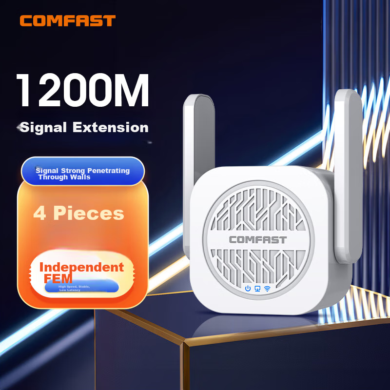 COMFAST CF-WR765AC Гигабитный WiFi повторитель Двухдиапазонный роутер 1200 Мбит/с для домашнего использования