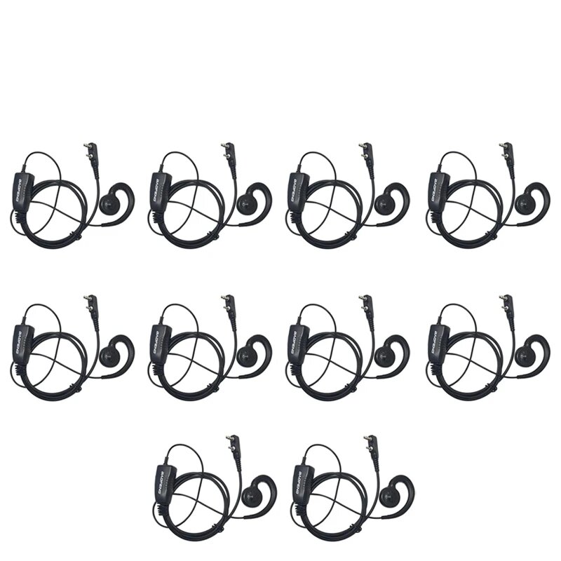 Гарнитура для рации BAOFENG BF-106 черная 10PCS