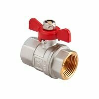 Кран шаровой муфтовый полнопроходной (бабочка) MVI Premium 1/2"