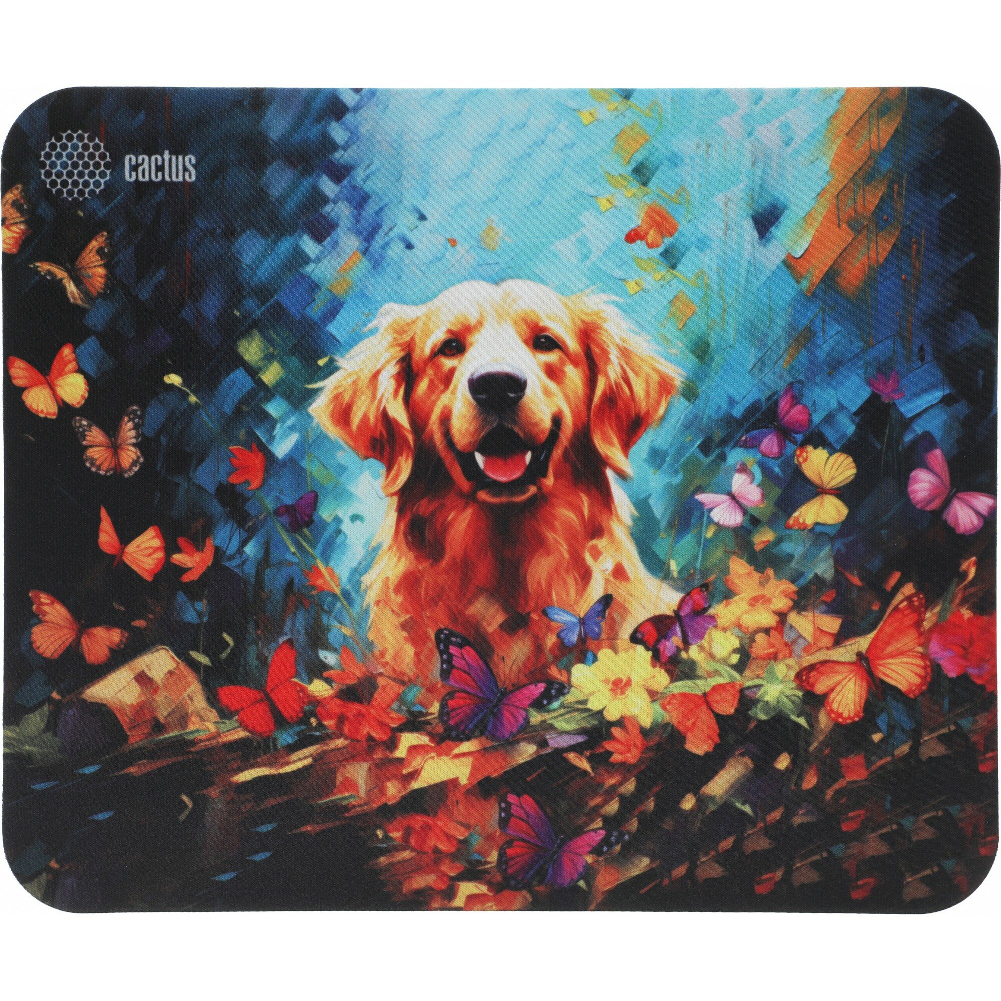 Cactus Коврик для мыши 300 х 250 х 3 мм Ткань, Резина