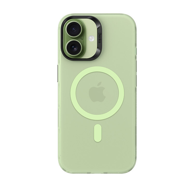 Чехол силиконовый Benks Lucid Armor Case (MagSafe) для iPhone 17 6.3", цвет зеленый (Green)