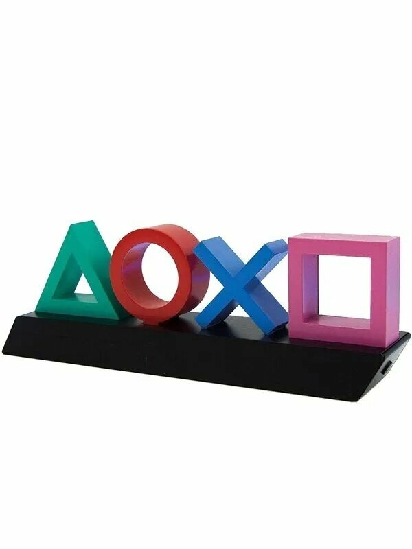 Светильник USB iBalance PlayStation Icons Light, черный, разноцветный