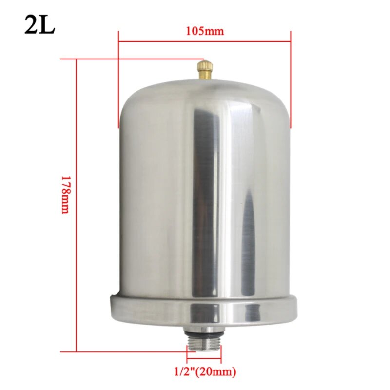 Расширительный бак 1,5 л/2 л для насоса из нержавеющей стали 304 2L