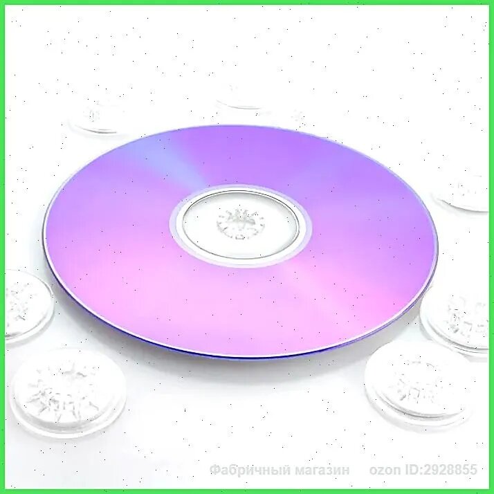 Диск для записи CD-R 4.7 ГБ 24x 100 шт Прозрачный Китай