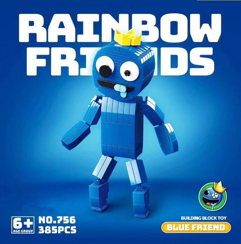 Конструктор пластиковый Roblox Rainbow Friends, 151–250 деталей, для детей от 6 лет, унисекс, тематика компьютерных игр