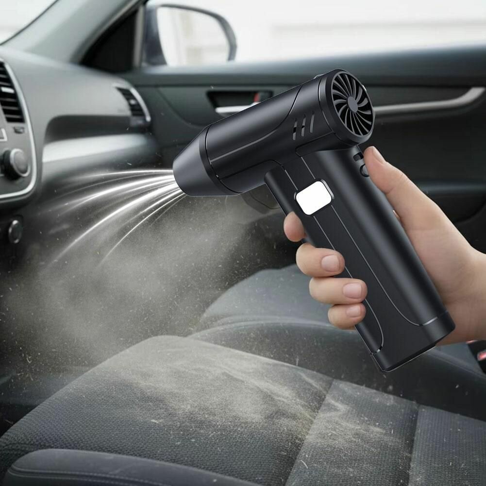 Портативный мощный фен со скоростью вращения 100 000 об/мин для удаления пыли и снега из автомобиля