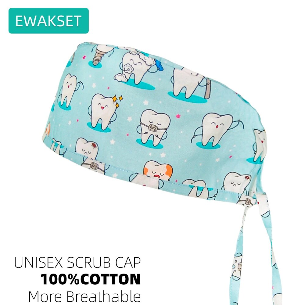 Шапочка для медсестры EWAKSET, цвет Scrub Cap008