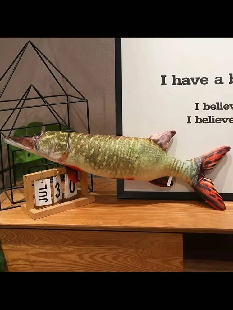 Реалистичная мягкая игрушка, подушка рыба подарок антистресс 40cm