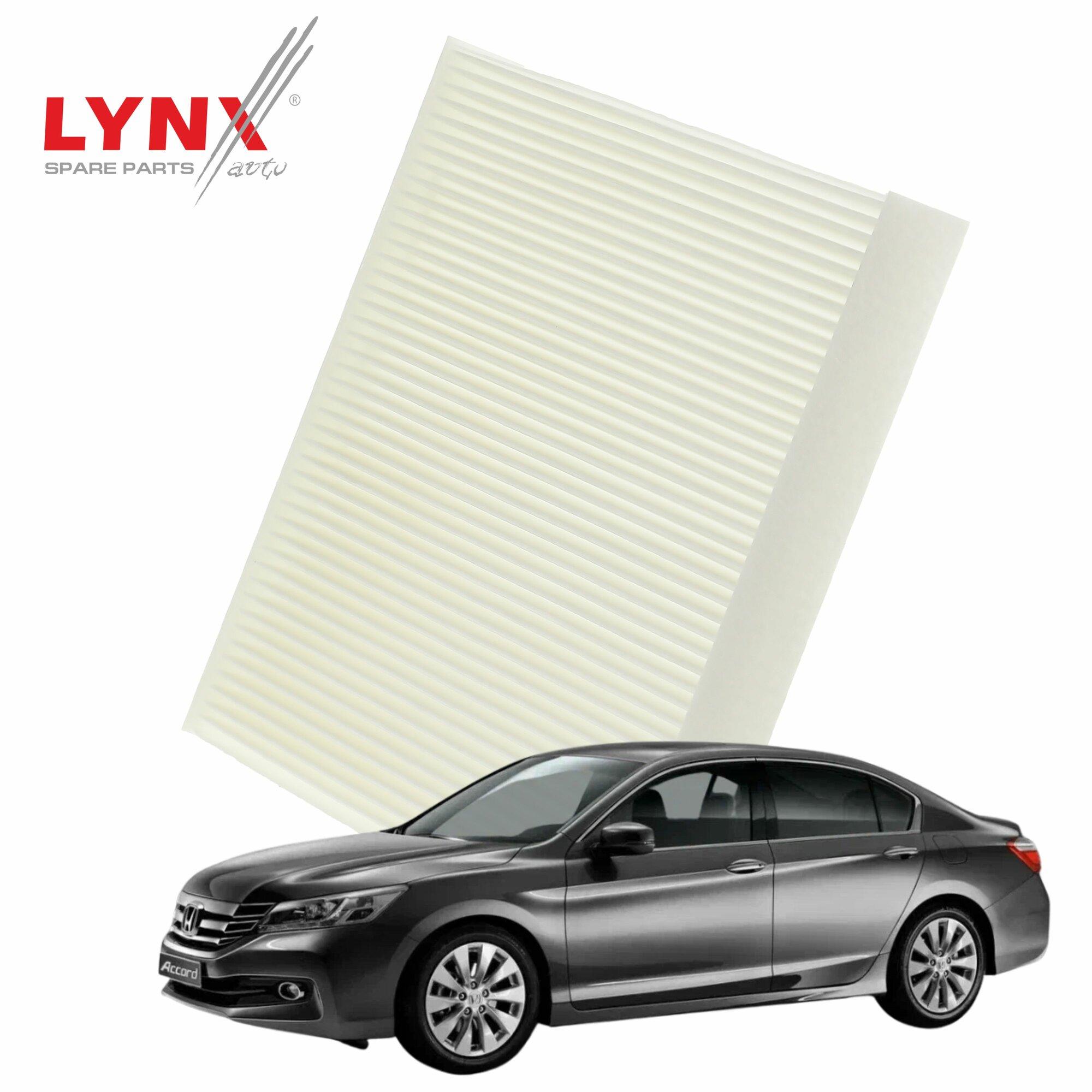 Фильтр салонный Honda Accord (9) / Хонда Аккорд 2012 2013 2014 2015 / 1шт LYNXauto