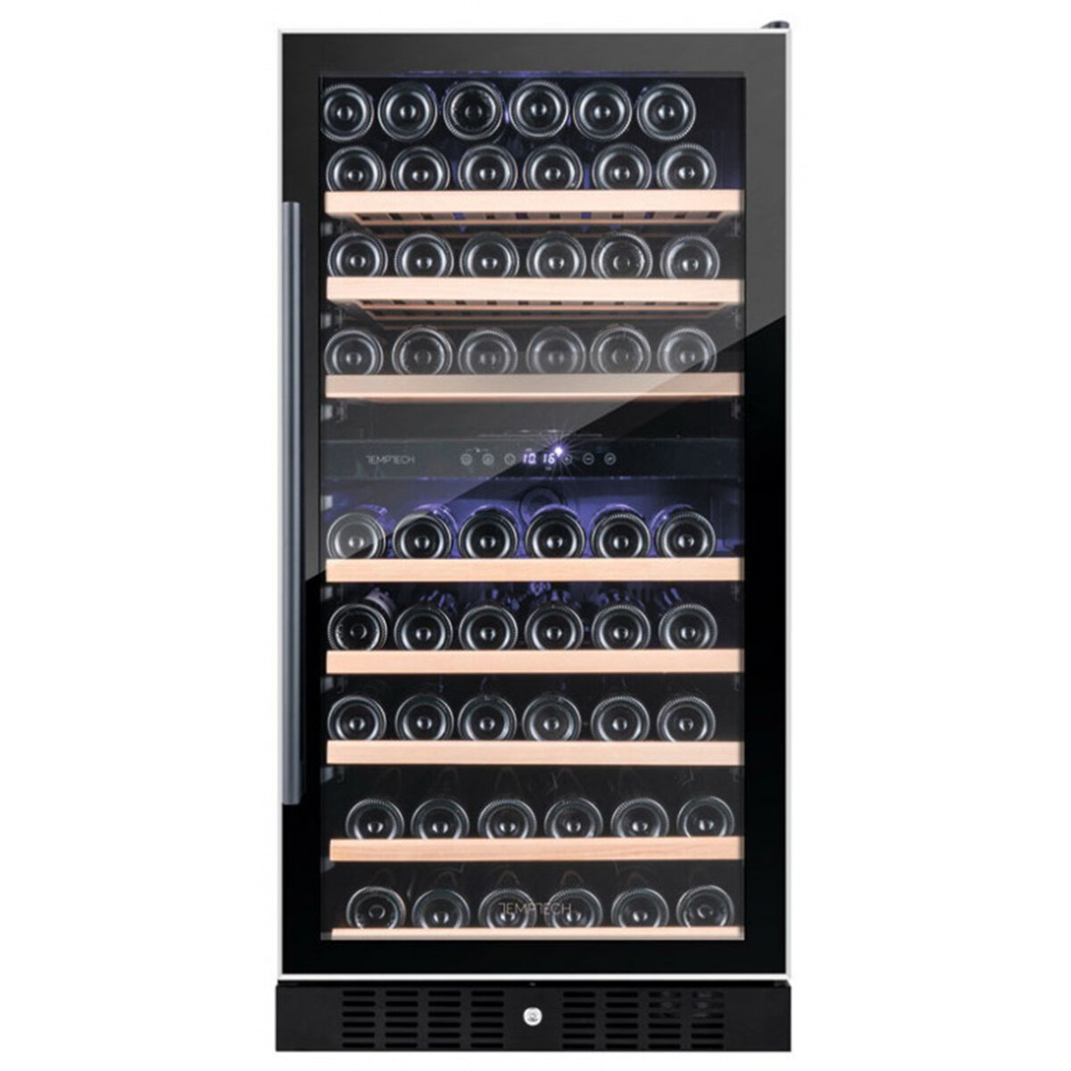 Винный шкаф Temptech WP120DCB черный, вместимость 94 бутылки