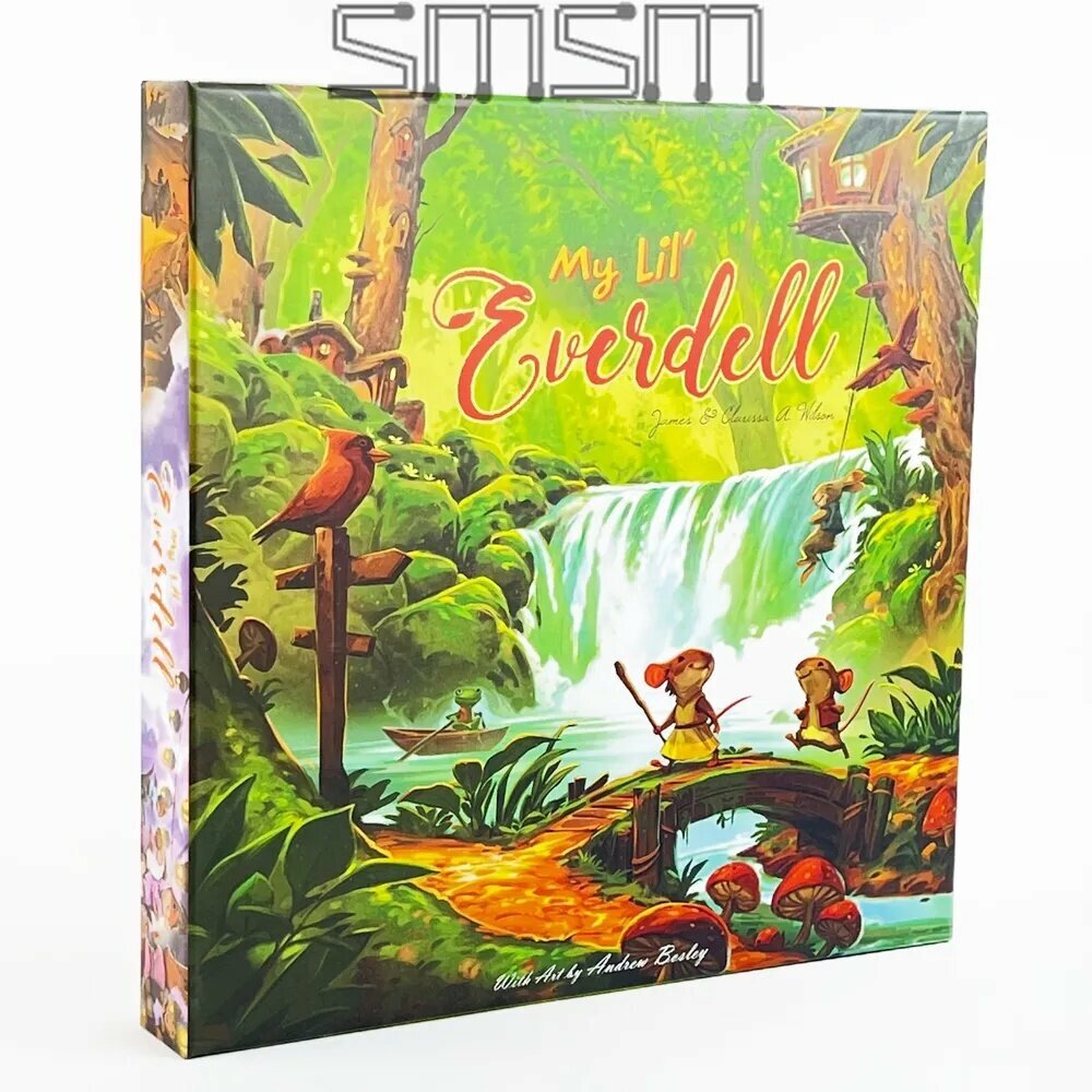 Семейная настольная игра My Lil Everdell для всей семьи - Построй волшебный лес для 1-4 игроков, 30 минут развивающей игры