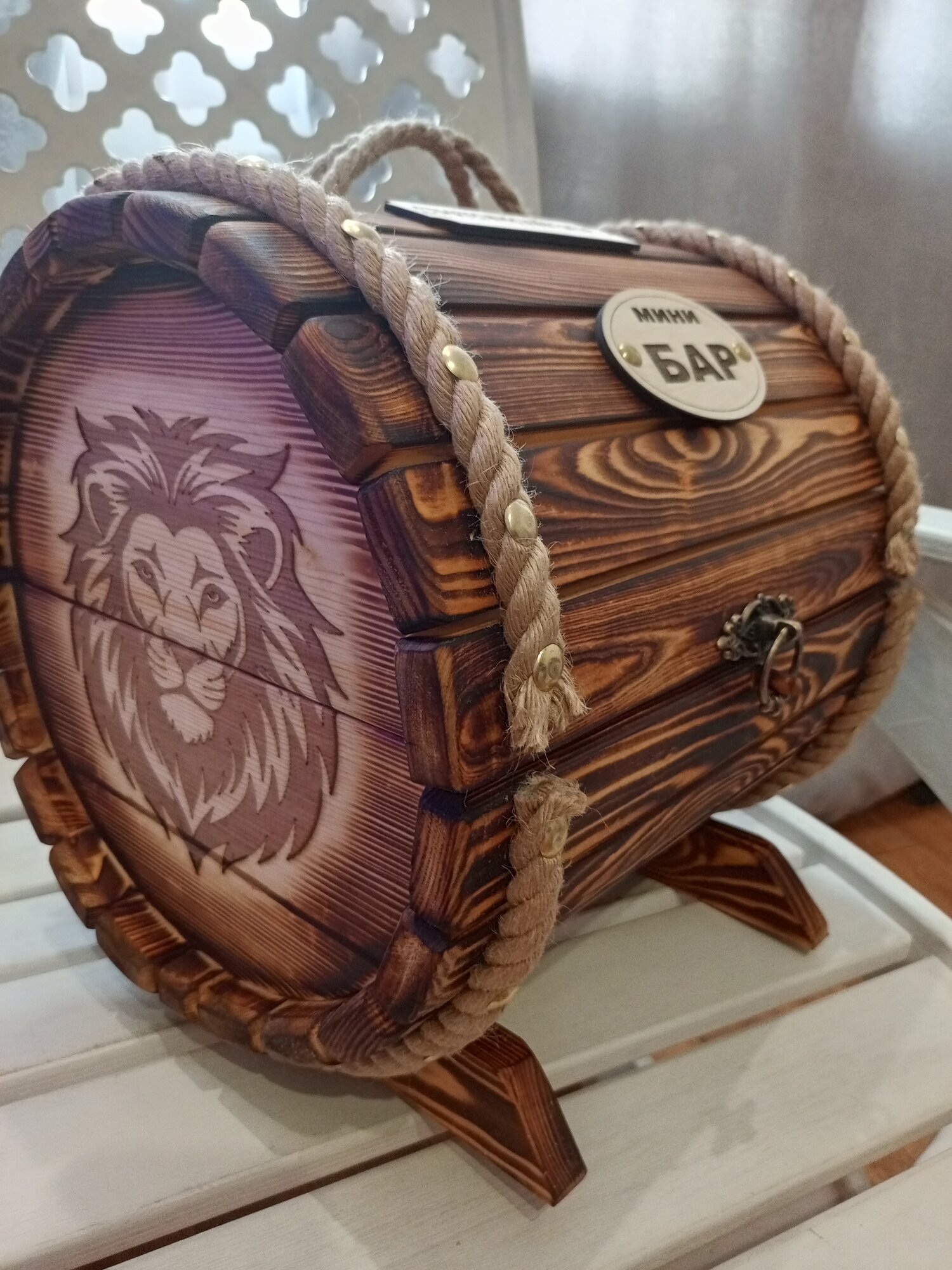 Мини бар бочка