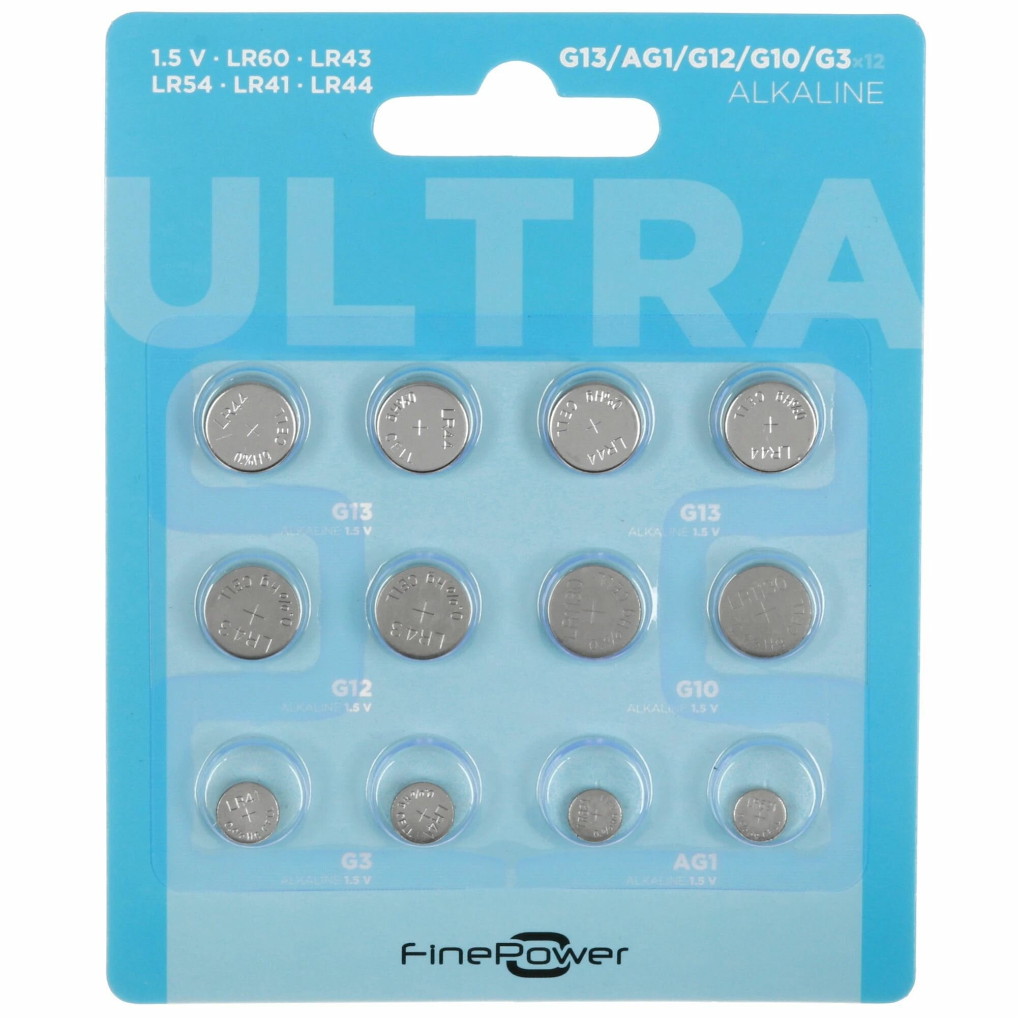 Набор батареек FinePower Ultra LR41