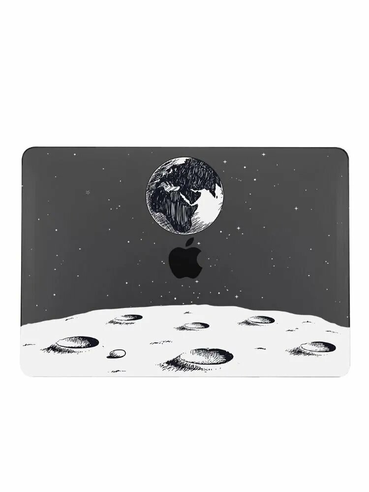 Чехол для MacBook Pro 16 M4 M3 M2 M1,2024 2023 2021 макбук про 16 прозрачный милый Луна Чехол накладка на