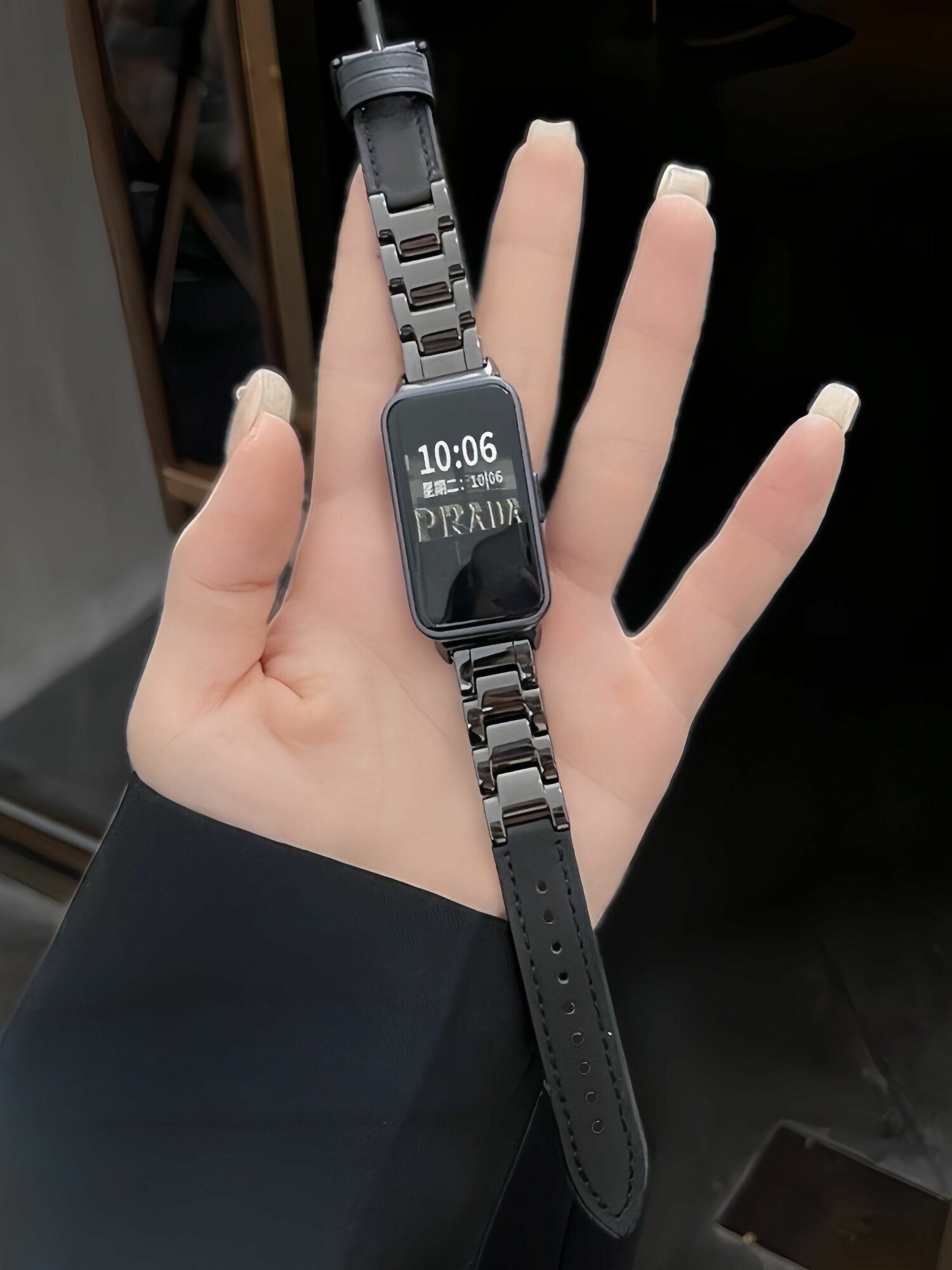 Керамический кожаный ремешок для часов, подходит для фитнес-браслета Huawei Band 11, Huawei Band 11 Pro, модный ремешок для фитнес-браслетов сменный ремешок универсальный