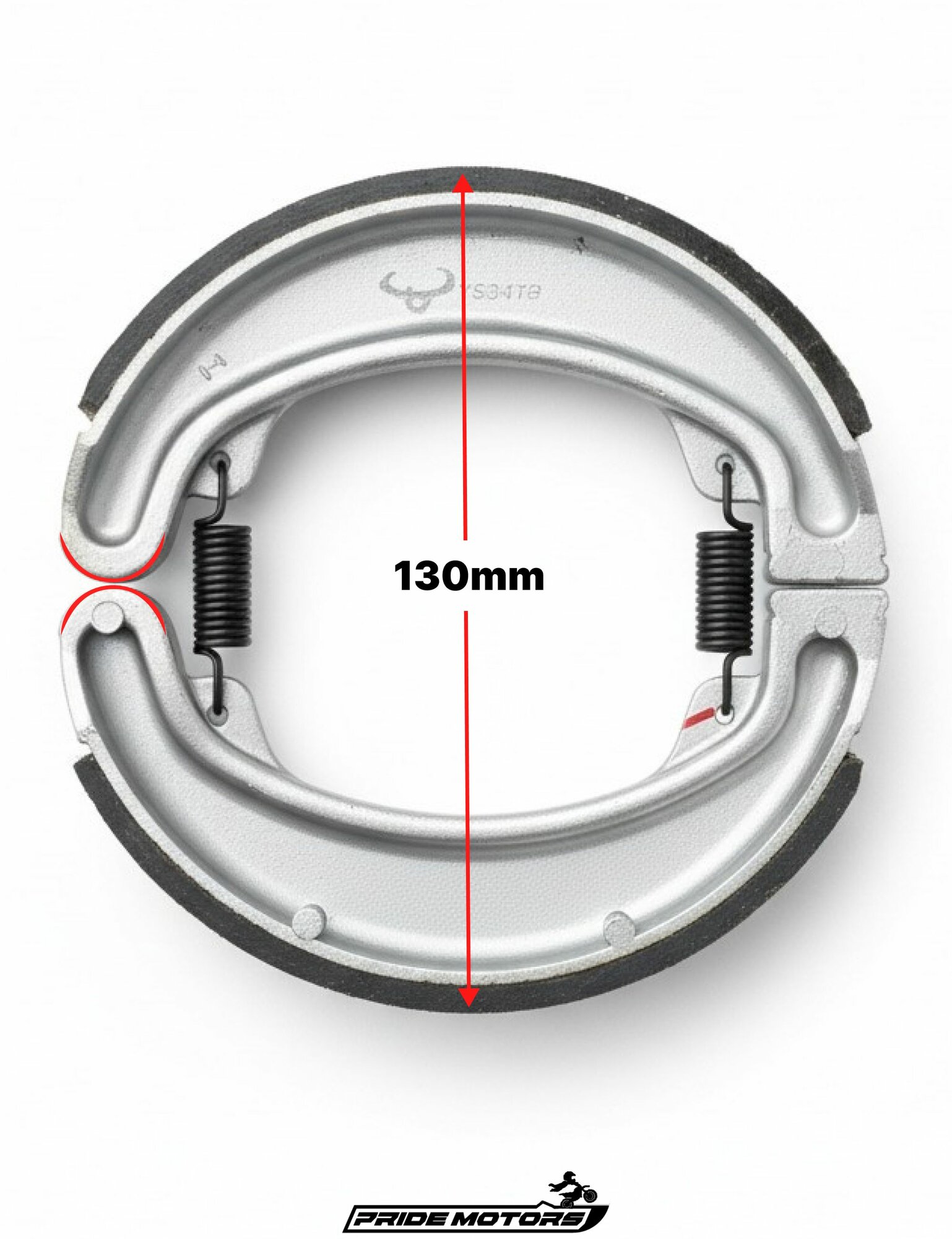 Колодки барабанные тормозные передние 24х130 Forester 200, Cobra Crossfire барабан мото CB/CG 125/150/250 18"