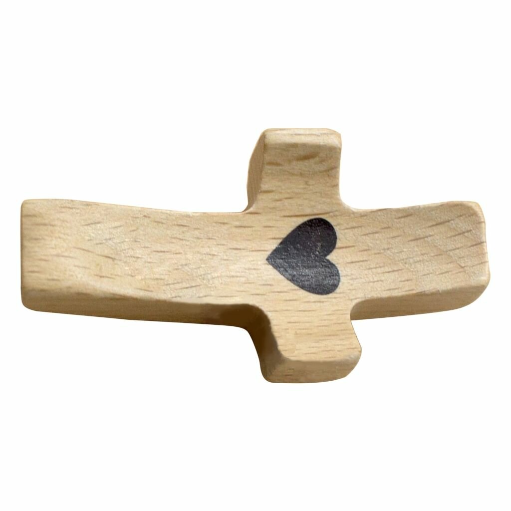 Пасхальный крестик в подарок, небольшой подарок друзьям для снятия беспокойства (Бук)-черный