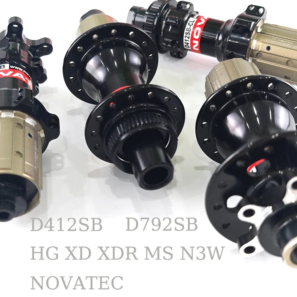 Задняя ступица Novatec D792SB/D412SB черная 6-болт