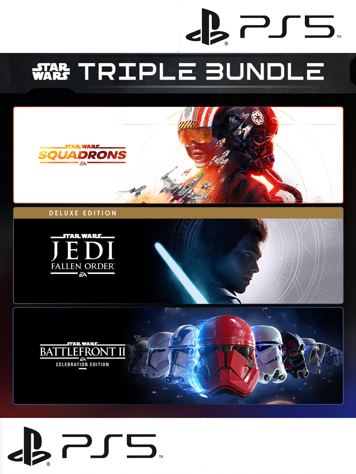 Игра EA STAR WARS TRIPLE BUNDLE , цифровая версия, доступ к PlayStation 5, Русский язык