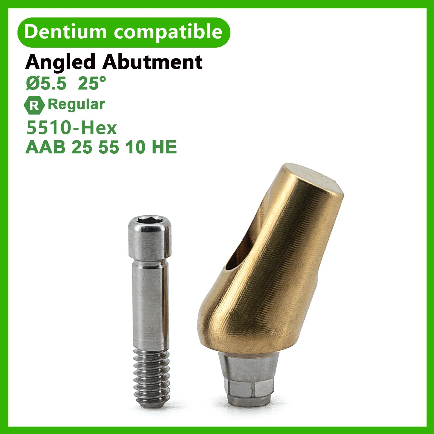 Стоматологические абатменты Dentium 15°/25° otiumann AAB 25 55 10 HE