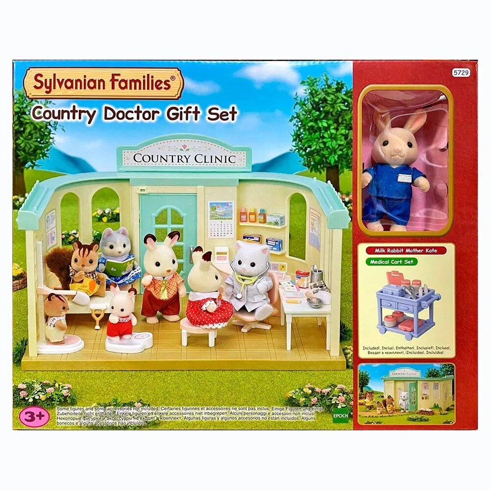 Sylvanian Families Набор Поликлиника (подарочный набор) для девочек, пластик
