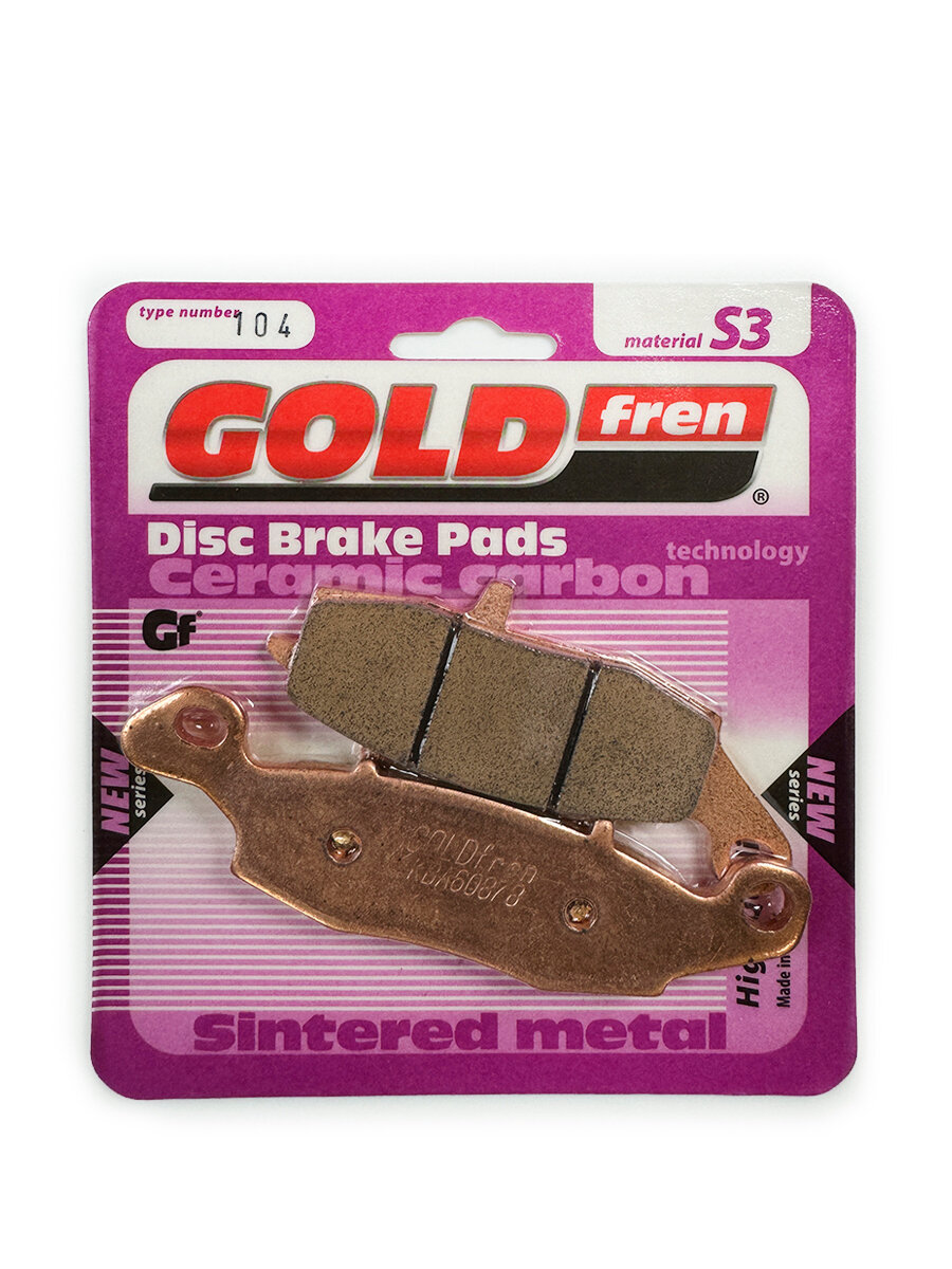 Колодки тормозные GOLDfren 104 S3 кросс TRW MCB682, SBS 705, EBC FA 229, Ferodo FDB 2048 оригинал