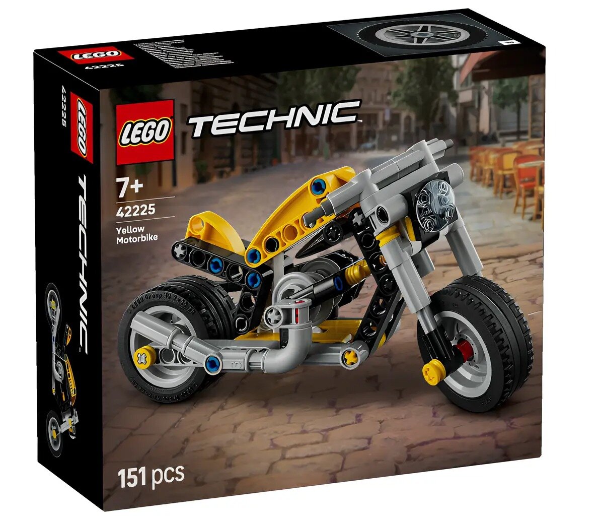 Конструктор LEGO Technic 42225 Желтый мотоцикл, 7+, 151 дет. — фото 1