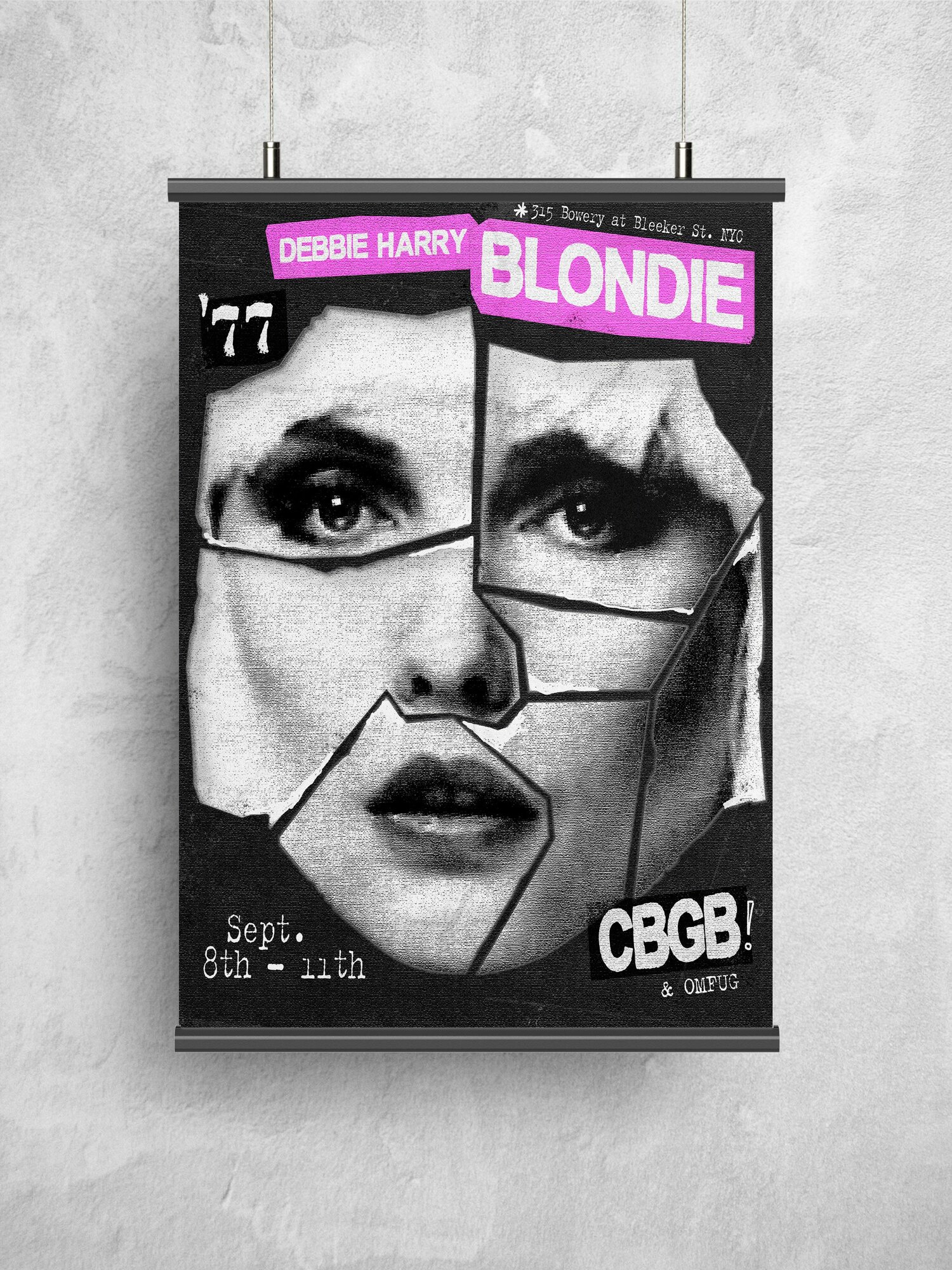 Постер интерьерный "Blondie" рок группа - 30х42см - плакат А3 без рамки