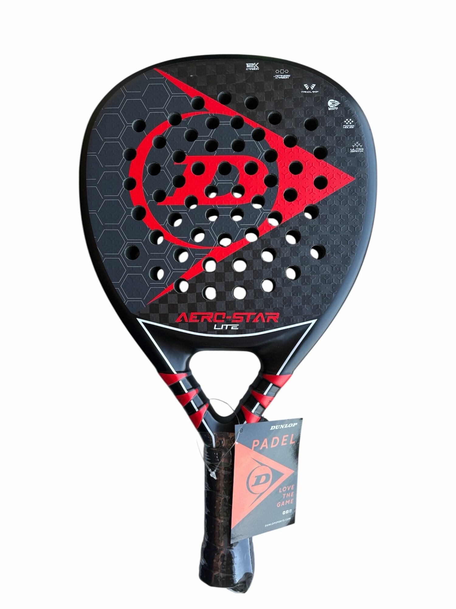 Ракетка для падел тенниса Dunlop Aero-star lite, 366 грамм