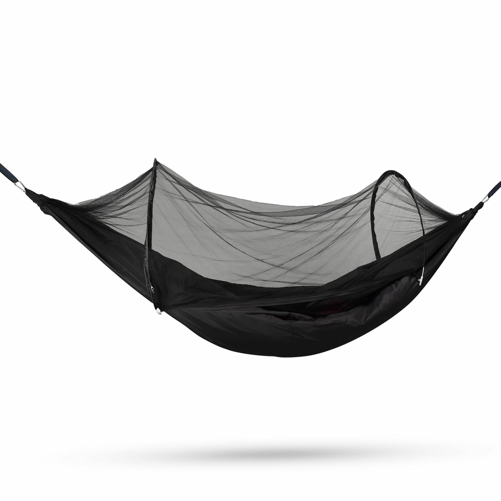 DECATHLON Гамак Travelnet с противомоскитной палаткой 240x140 см, черный, 1-местный, максимальная нагрузка 200 кг