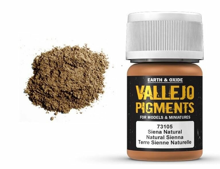 Пигмент художественный "Vallejo Pigment" 73.105 Сиена натуральная