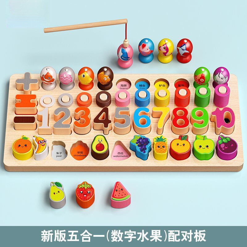 Игрушки-конструкторы для сопоставления чисел для малышей, образовательная головоломка для раннего обучения детей 1-6 лет, для развития интеллекта у девочек и мальчиков.