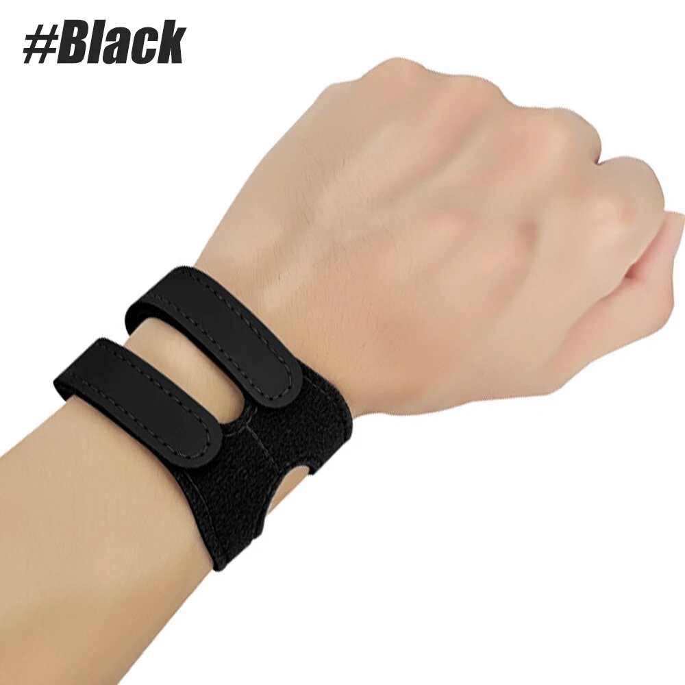 Черный фиксатор запястья BRACEFULL для спорта