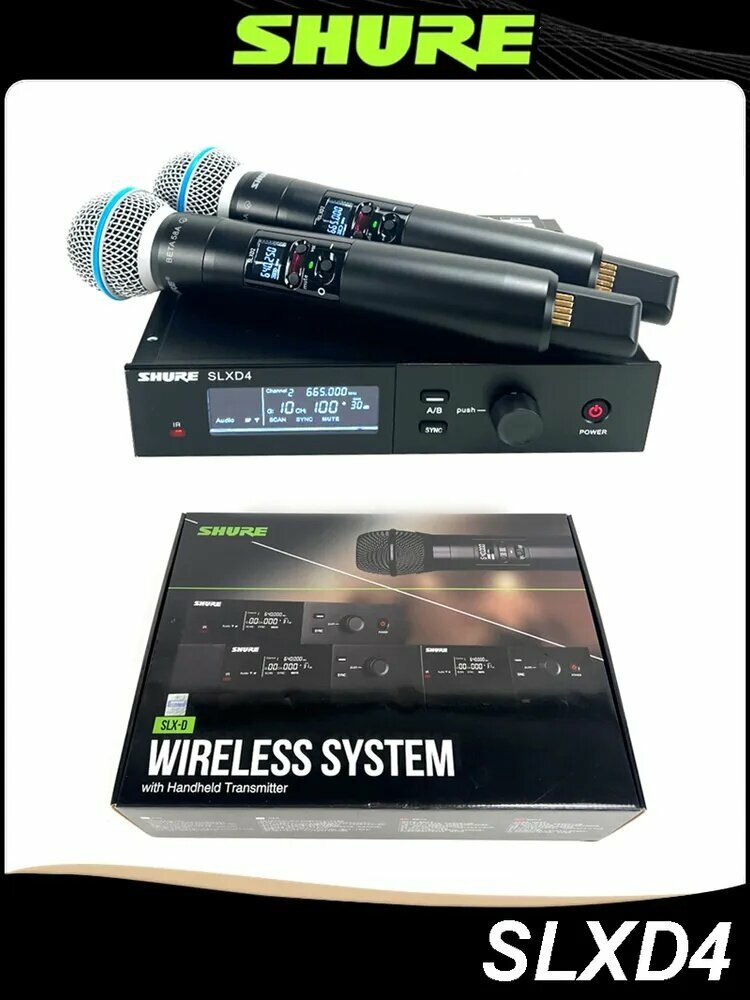 Shure Микрофон универсальный SLXD4/BETA58A 2in1